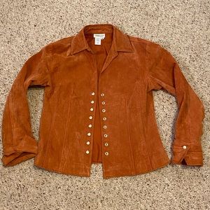 Coldwater Creek | Jackets & Coats | Rust Brown Suede Jacket | Poshmark